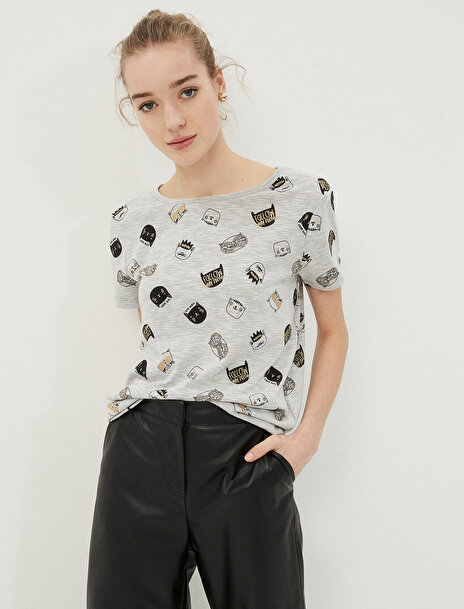 Koton Kadın Baskılı T-Shirt