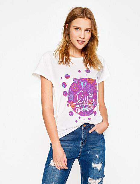 Koton Kadın Baskılı T-Shirt