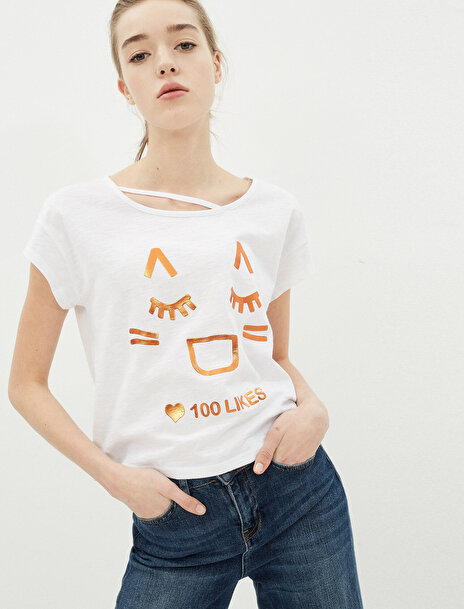 Koton Kadın Baskılı T-Shirt