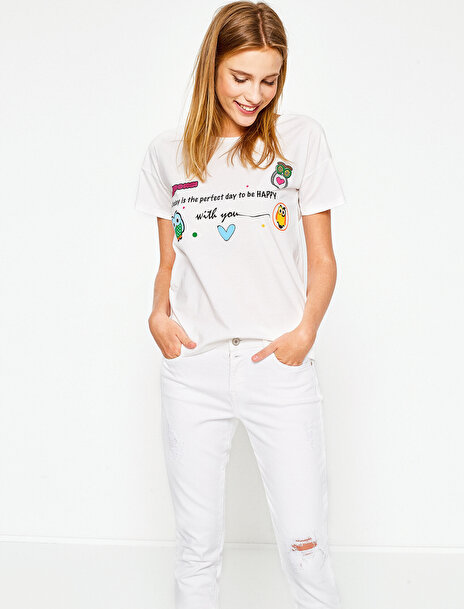 Koton Kadın Baskılı T-Shirt