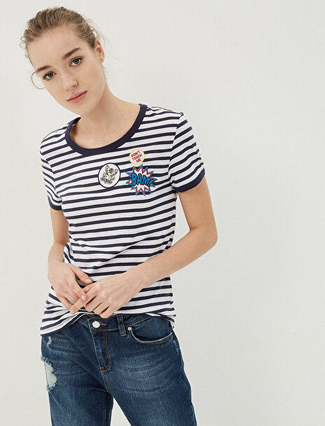 Koton Kadın İşlemeli T-Shirt