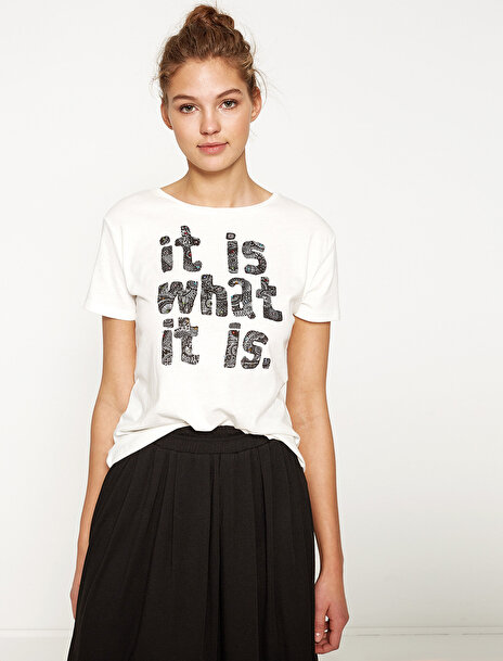 Koton Kadın Baskılı T-Shirt