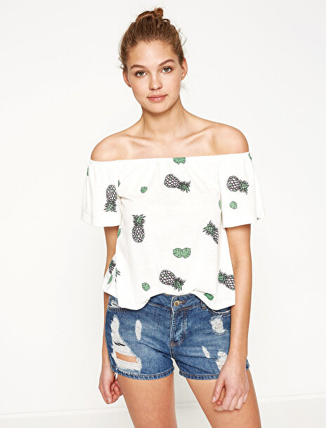 Koton Kadın Baskılı T-Shirt