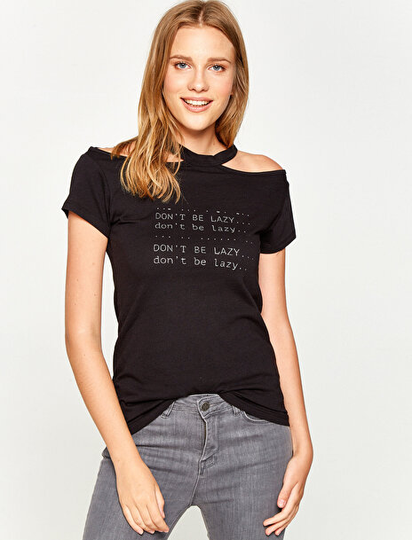 Koton Kadın Yazılı Baskılı T-Shirt