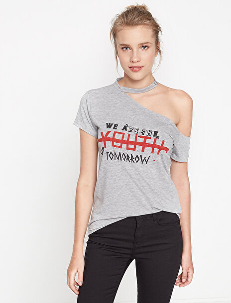 Koton Kadın Yazılı Baskılı T-Shirt