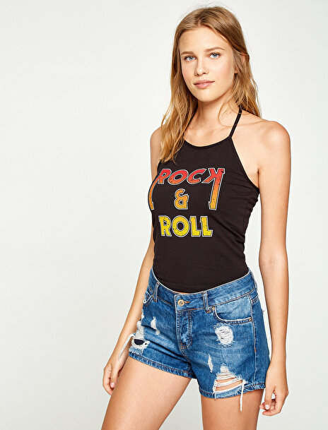 Koton Kadın Yazılı Baskılı Atlet