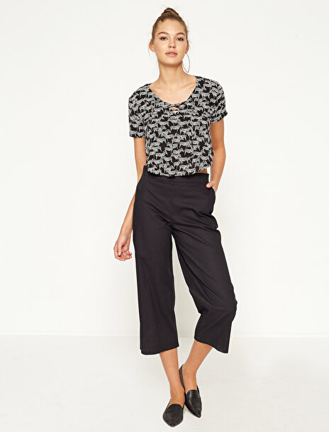 Koton Kadın Kısa Paça Pantolon