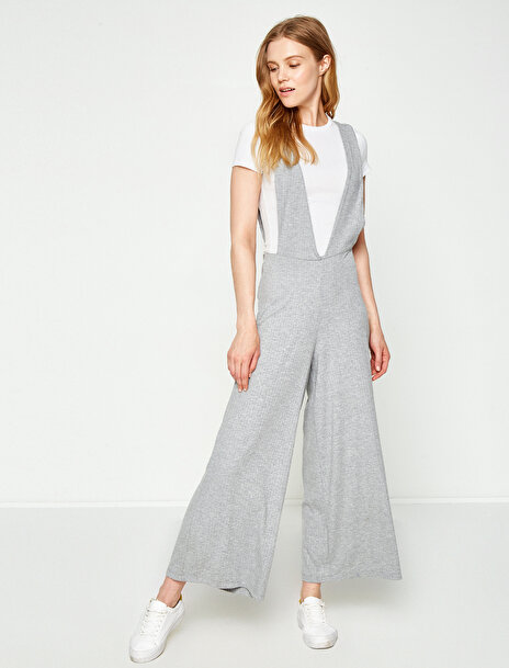 Koton Kadın Geniş Paça Tulum Koton Kadın Geniş Paça Tulum