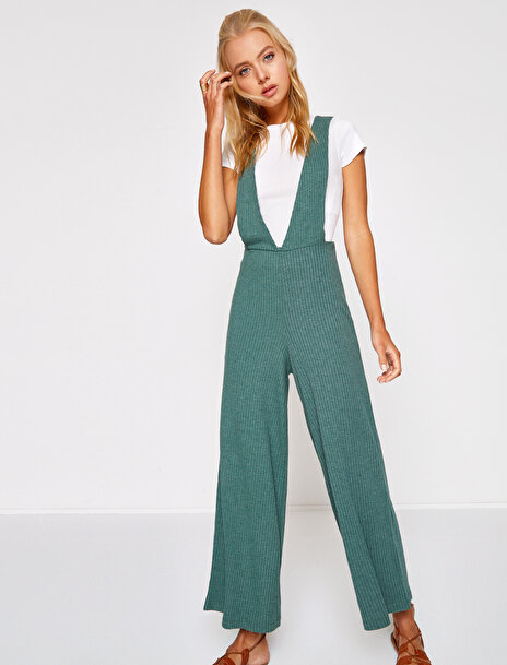 Koton Kadın Geniş Paça Tulum Koton Kadın Geniş Paça Tulum