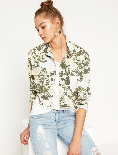 Koton Kadın Desenli Ceket