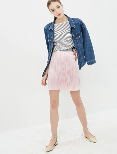 Koton Kadın Pilili Etek