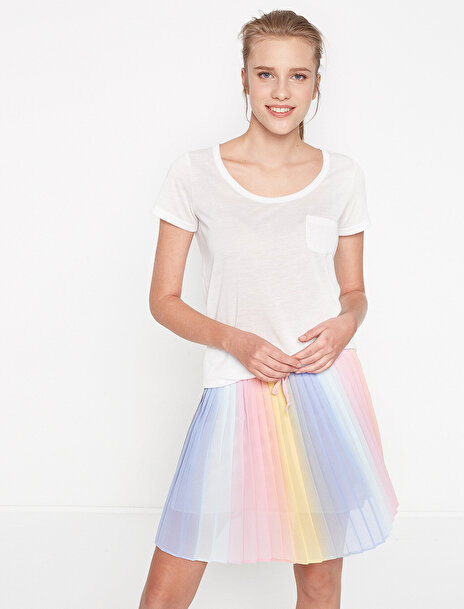 Koton Kadın Pilili Etek