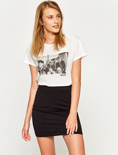 Koton Kadın Çizgili Etek