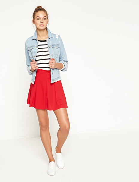 Koton Kadın Pilili Etek