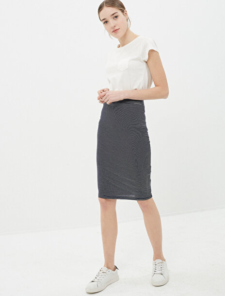 Koton Kadın Çizgili Etek