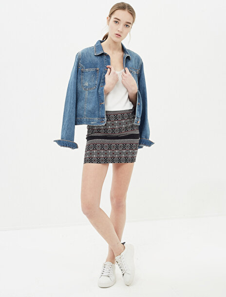 Koton Kadın Etnik Desenli Etek