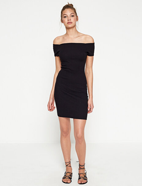 Koton Kadın Omuz Detaylı Elbise