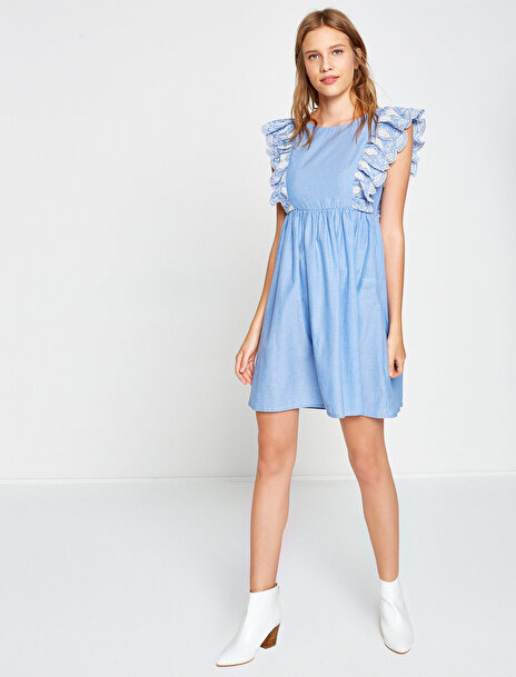 Koton Kadın Nakışlı Elbise