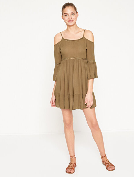 Koton Kadın Omuz Detaylı Elbise