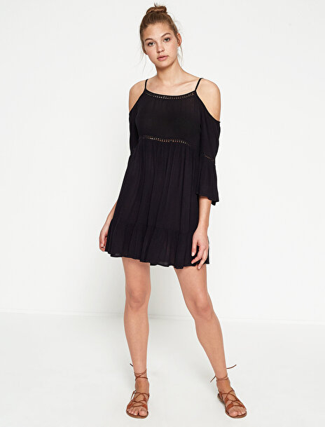 Koton Kadın Omuz Detaylı Elbise