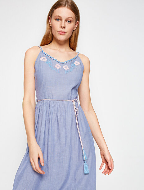 Koton Kadın İşlemeli Elbise