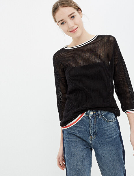 Koton Kadın Renk Bloklu Kazak