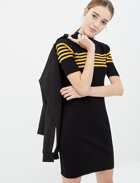 Koton Kadın Çizgili Elbise