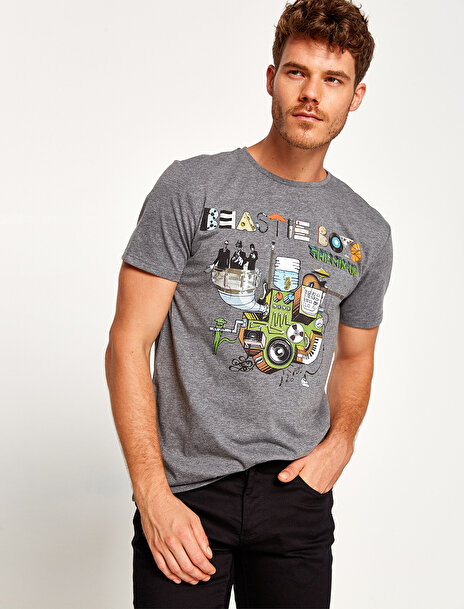 Koton Erkek Müzik Lisanslı Beastie Boys Baskılı T-Shirt Koton Erkek Müzik Lisanslı Beastie Boys Baskılı T-Shirt