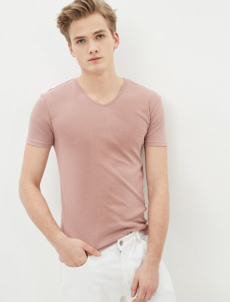 Koton Erkek V Yaka T-Shirt