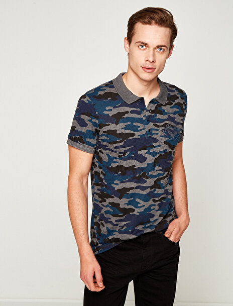 Koton Erkek Kamuflaj Desenli T-Shirt
