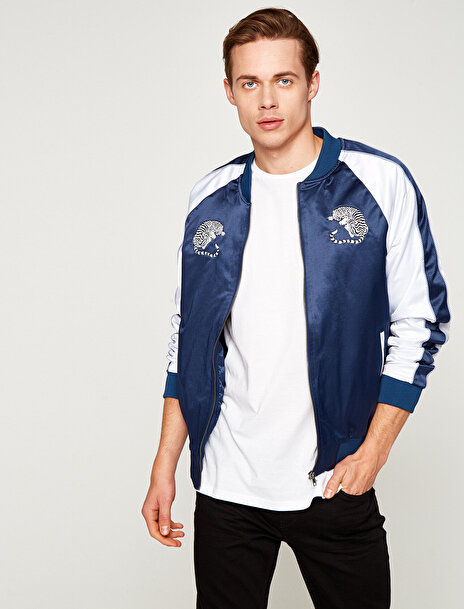 Koton Erkek İşlemeli Bomber Ceket