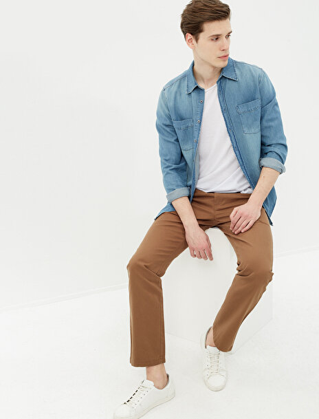 Koton Erkek Normal Bel Chino Pantolon