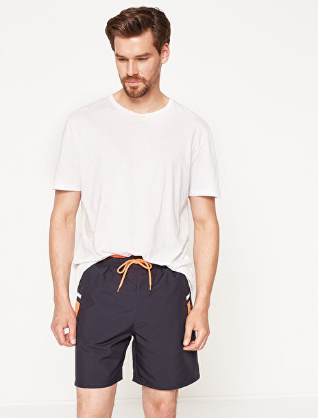 Koton Erkek Beli Bağlamalı Deniz Şortu