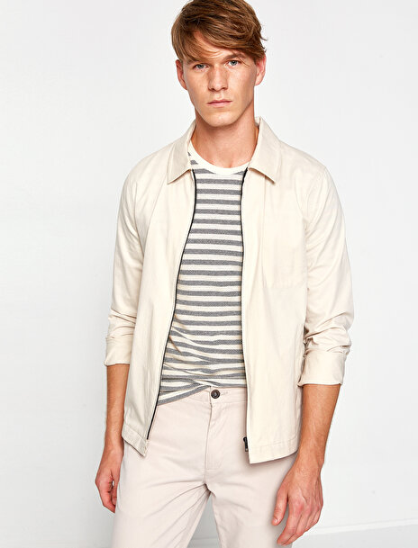 Koton Erkek Fermuar Detaylı Ceket Koton Erkek Fermuar Detaylı Ceket