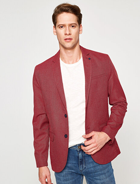 Koton Erkek Cep Detaylı Blazer Ceket