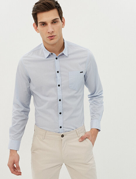 Koton Erkek Dar Kesim Gömlek