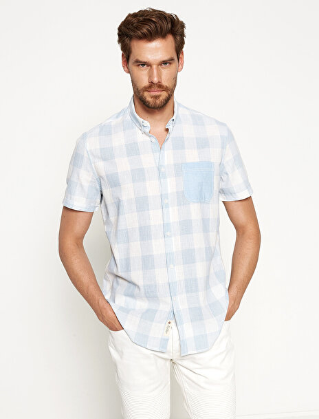 Koton Erkek Klasik Yaka Kısa Kollu Gömlek