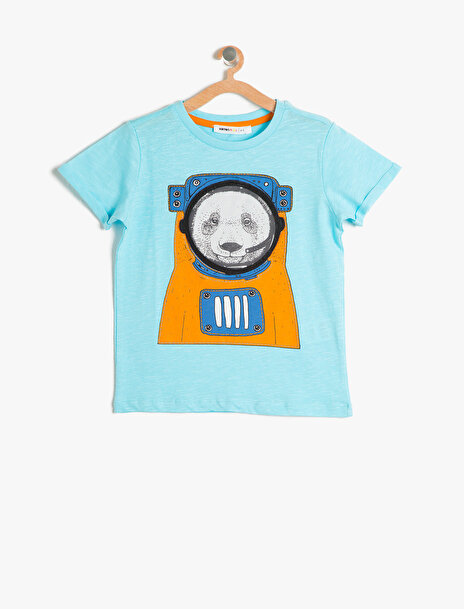 Koton Erkek Çocuk 3 Boyutlu T-Shirt