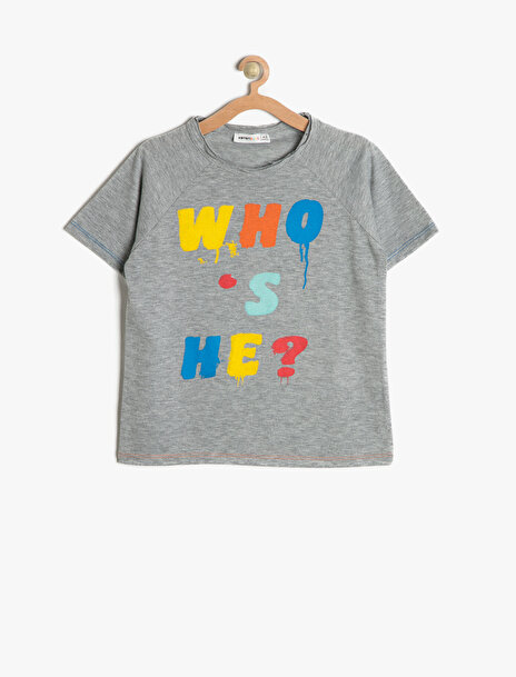 Koton Erkek Çocuk Yazılı Baskılı T-Shirt