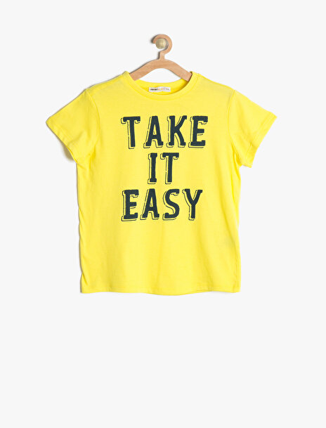 Koton Erkek Çocuk Yazılı Baskılı T-Shirt