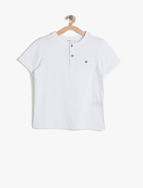 Koton Erkek Çocuk Bisiklet Yaka T-Shirt