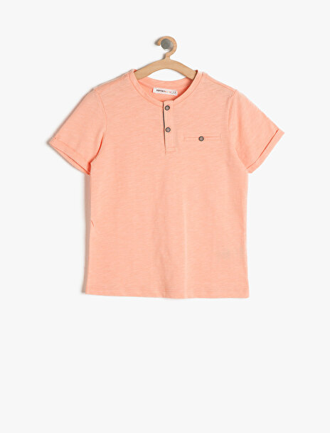 Koton Erkek Çocuk Bisiklet Yaka T-Shirt