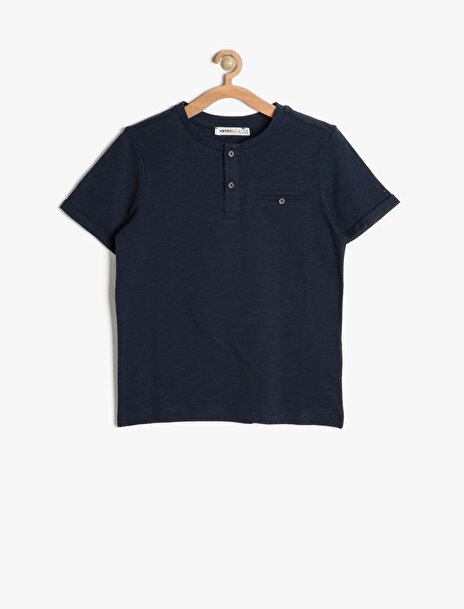 Koton Erkek Çocuk Bisiklet Yaka T-Shirt