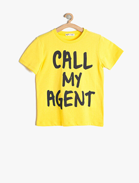 Koton Erkek Çocuk Yazılı Baskılı T-Shirt