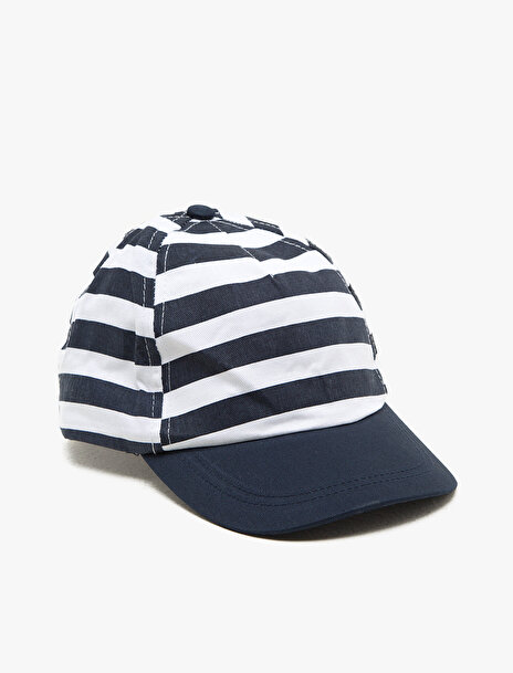 Koton Erkek Çocuk Çizgili Şapka
