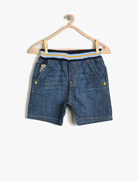 Koton Erkek Çocuk Cep Detaylı Jean Şort