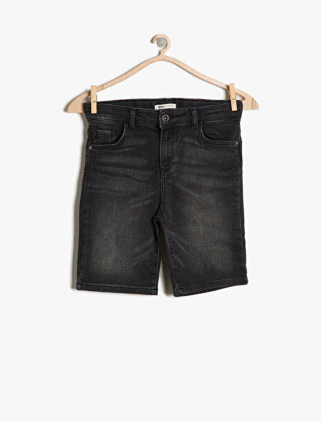 Koton Erkek Çocuk Cep Detaylı Jean Şort