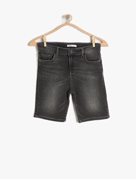 Koton Erkek Çocuk Cep Detaylı Jean Şort