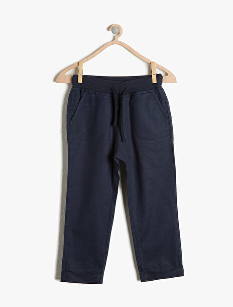 Koton Erkek Çocuk Keten Beli Bağcıklı Pantolon Koton Erkek Çocuk Keten Beli Bağcıklı Pantolon
