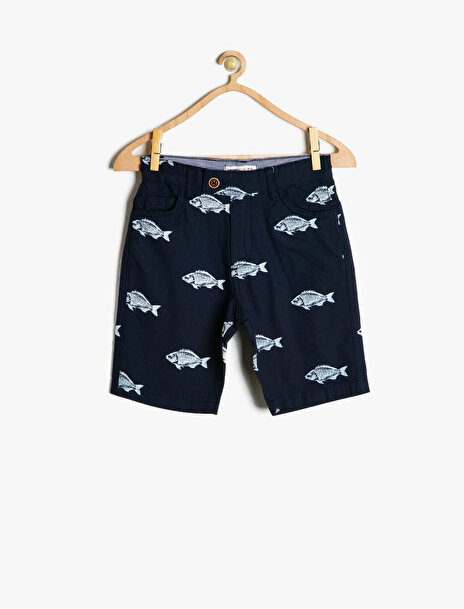 Koton Erkek Çocuk Hayvan Baskılı Şort